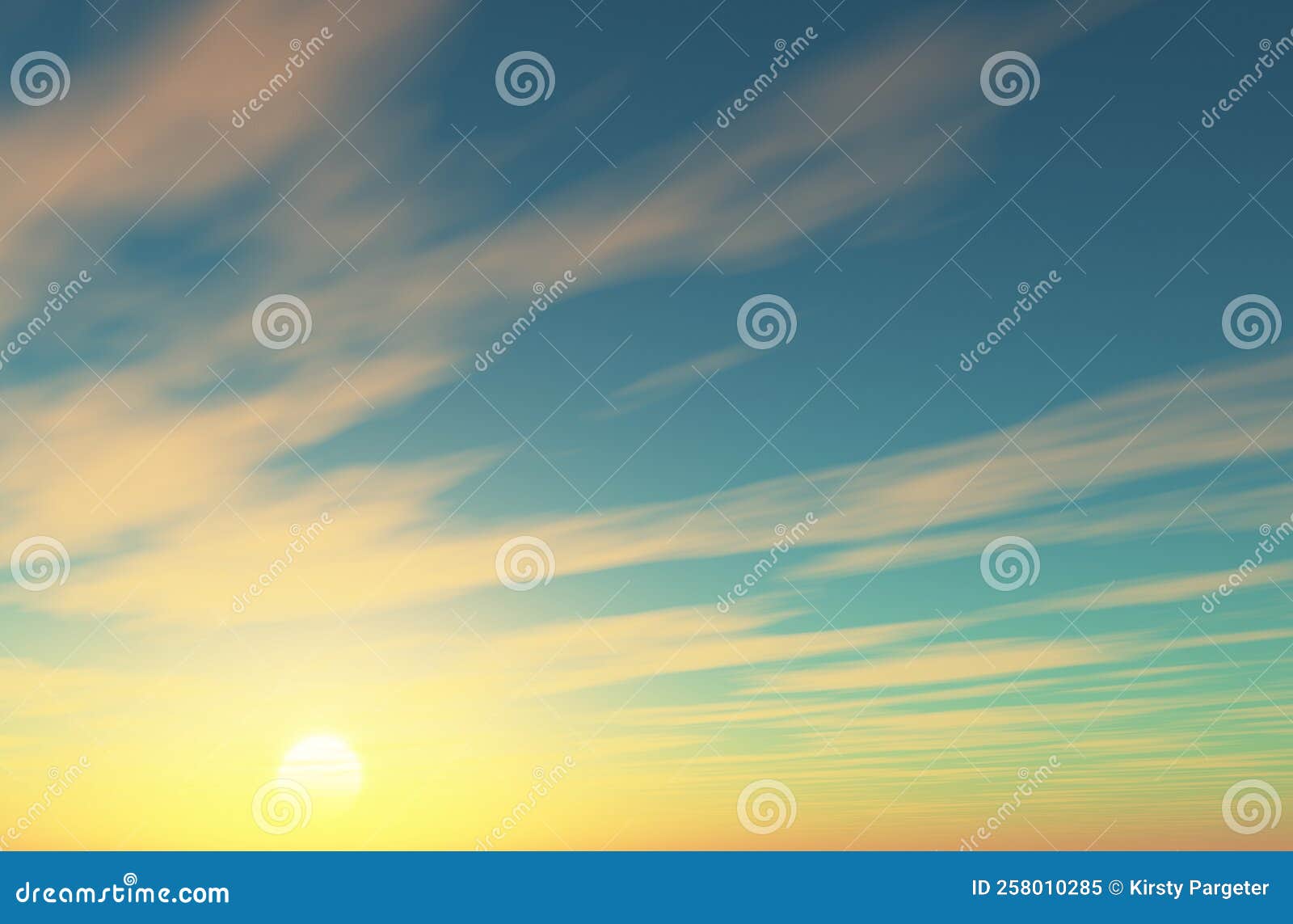 3D Abstract Sunset Sky Background Stock Illustration - Illustration of ...