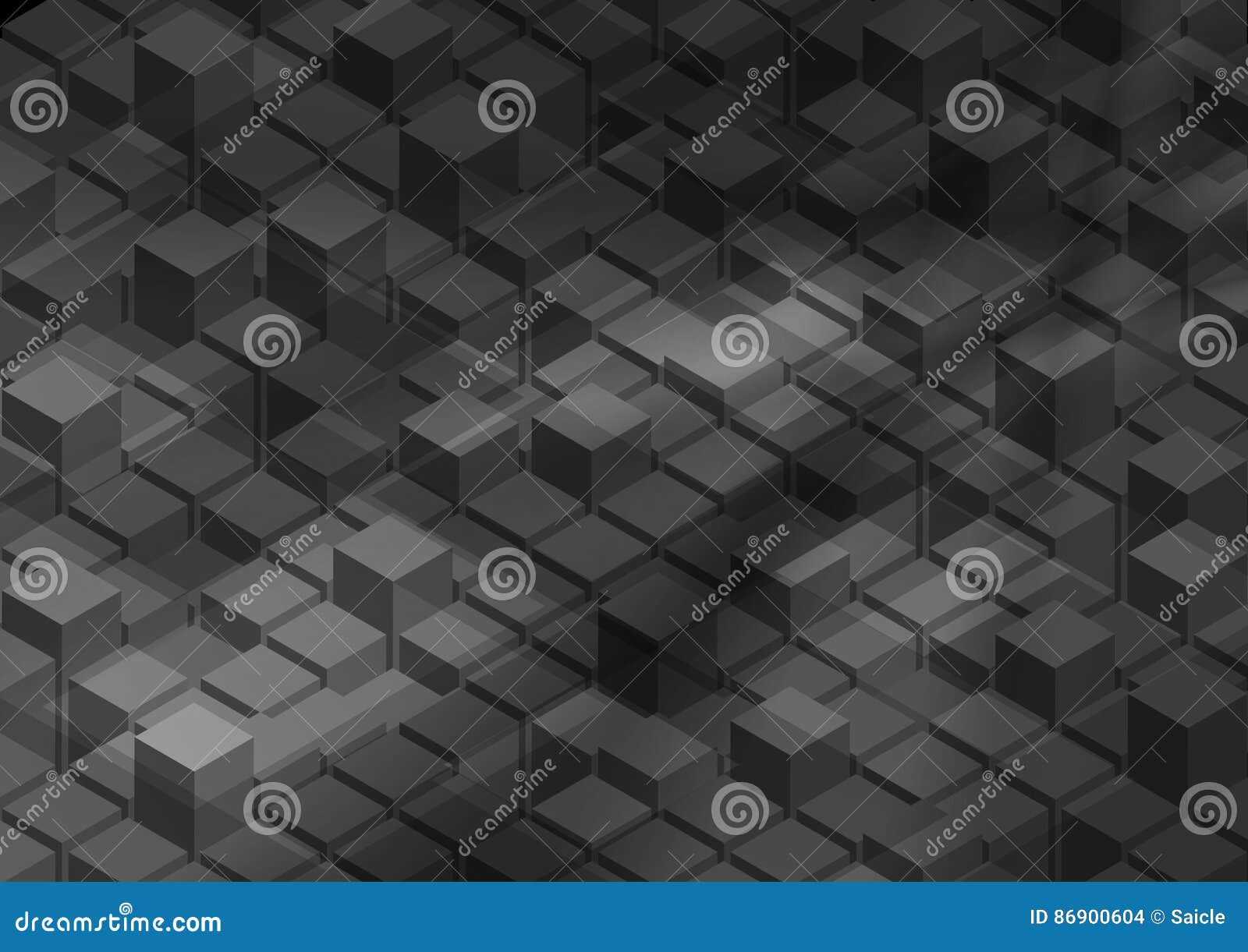 3d Abstract Tech Geometric Shapes Background Stock Vector ...