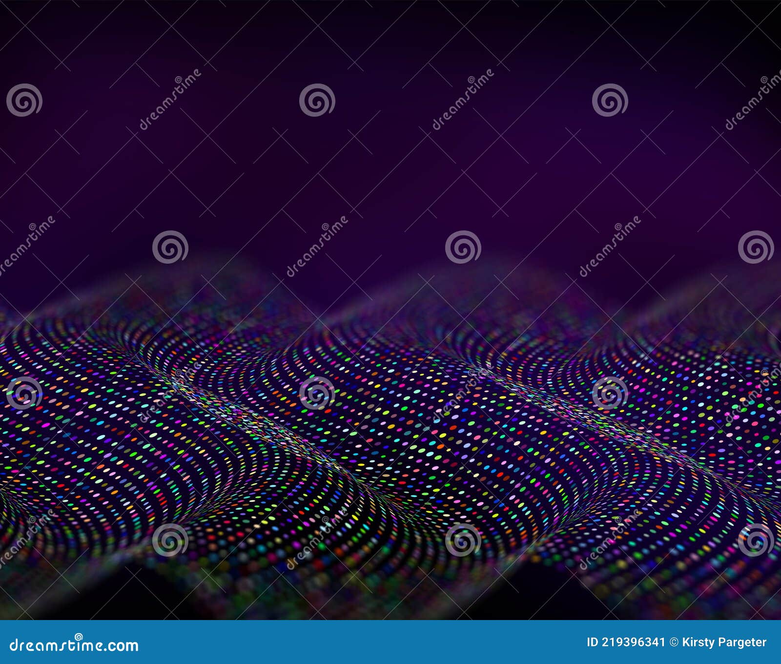 3D Abstract Techno Background with Flowing Cyber Particles Stock ...