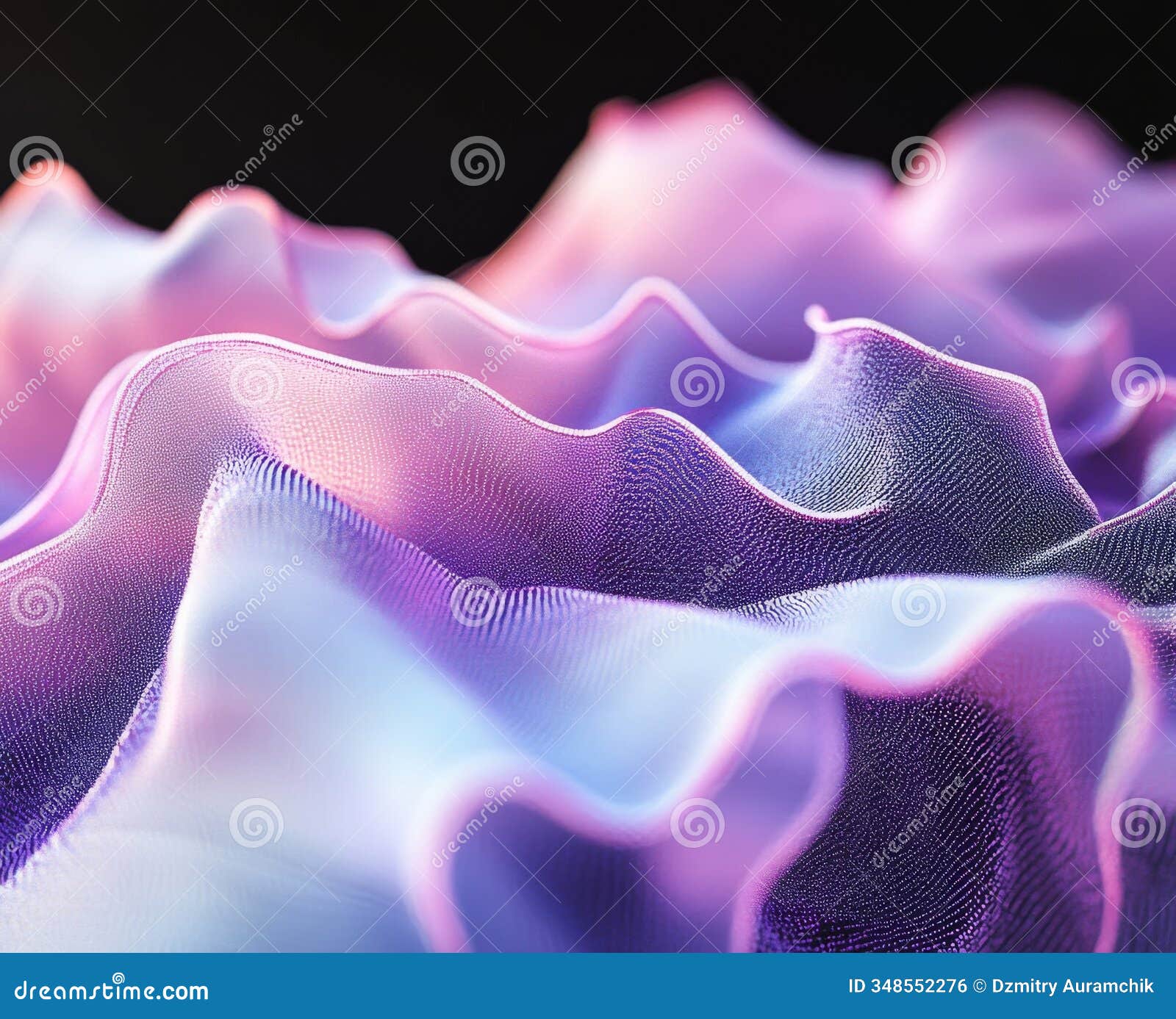 A 3D Abstract of Turbulent Particles. Cubes Soaring through a Void ...