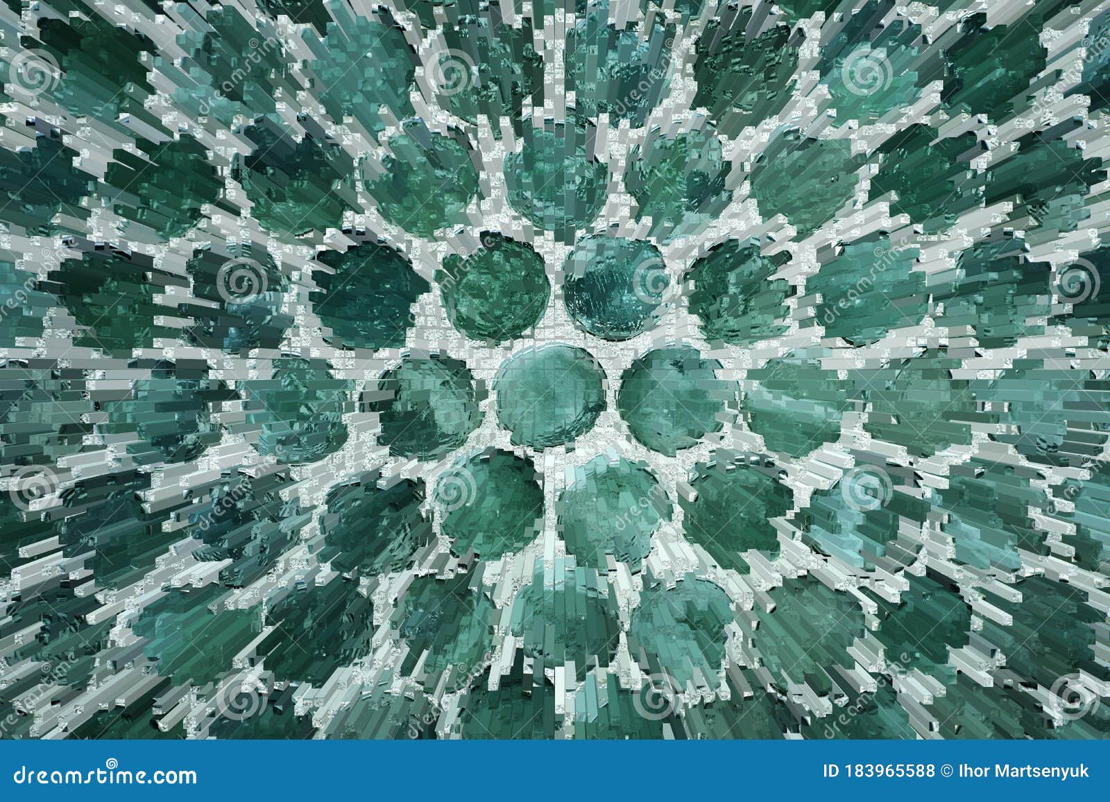 Abstract Visualization Of Numbers And Particles Floating In Cosmic ...