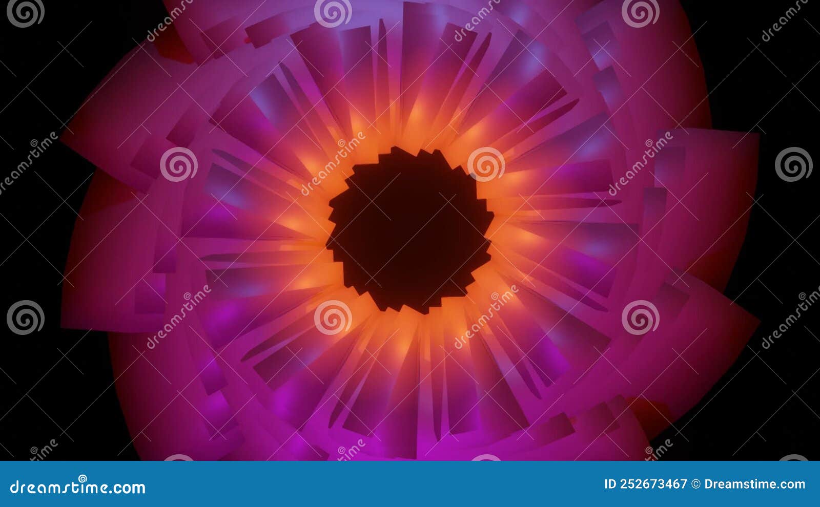 3d Abstract Visualization Geometric Object Circle Changes Shape Stock ...