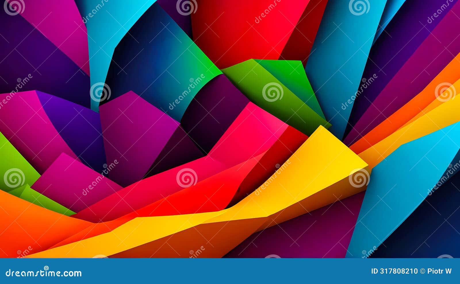 3d Abstract Vivid Colorful 8k Background Shapes Wallpaper Desktop Pc ...