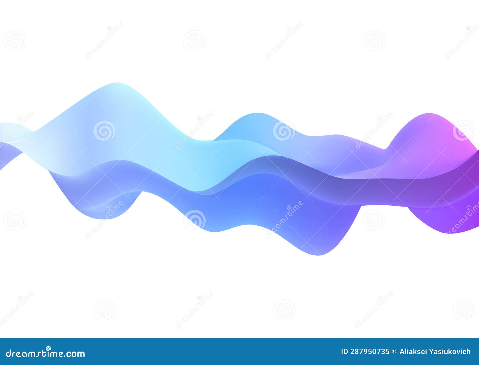 3d abstract wave. stock vector. Illustration of abstract - 287950735