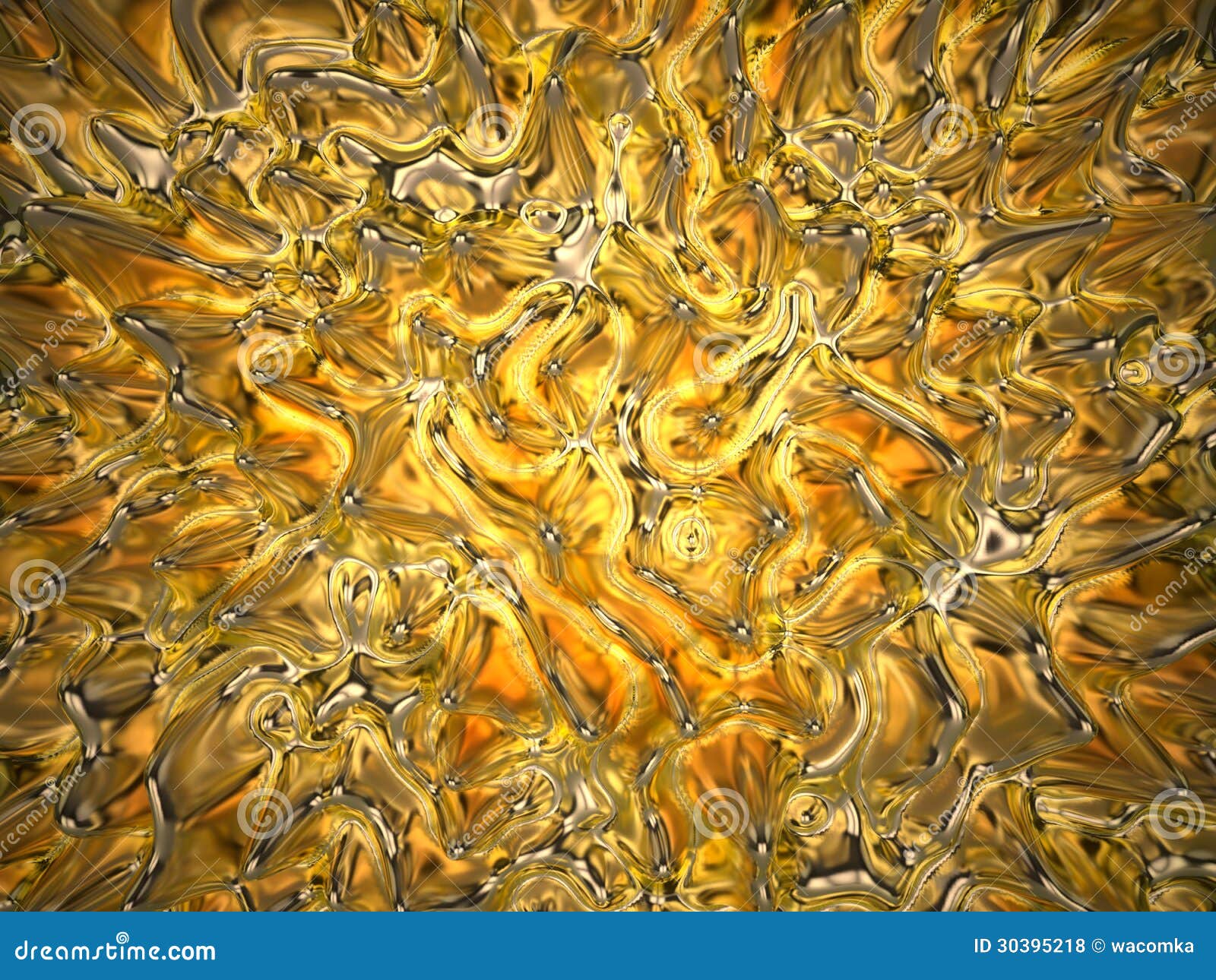 3d Abstract Wavy Amber Background Stock Illustration - Illustration of ...