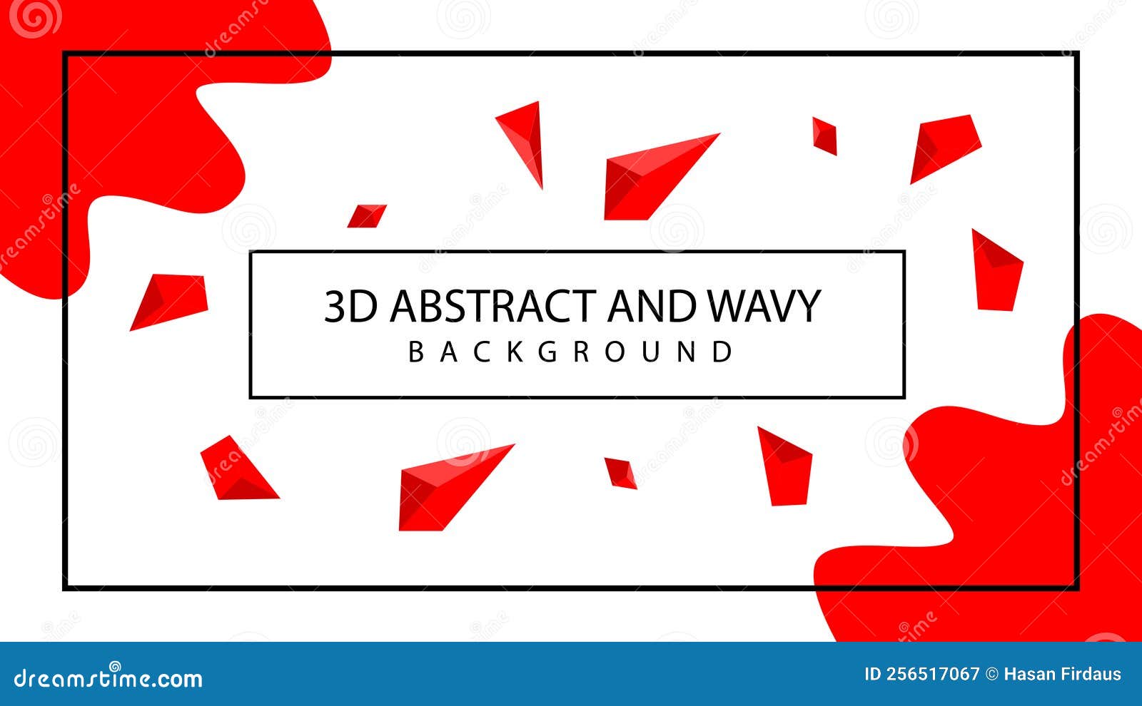3d Abstract and Wavy Background Red Stock Vector - Illustration of ...