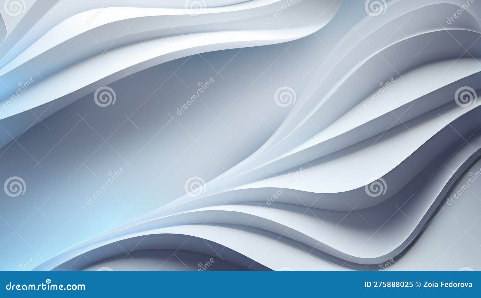 3D Abstract White Background Stock Illustration - Illustration of wave ...