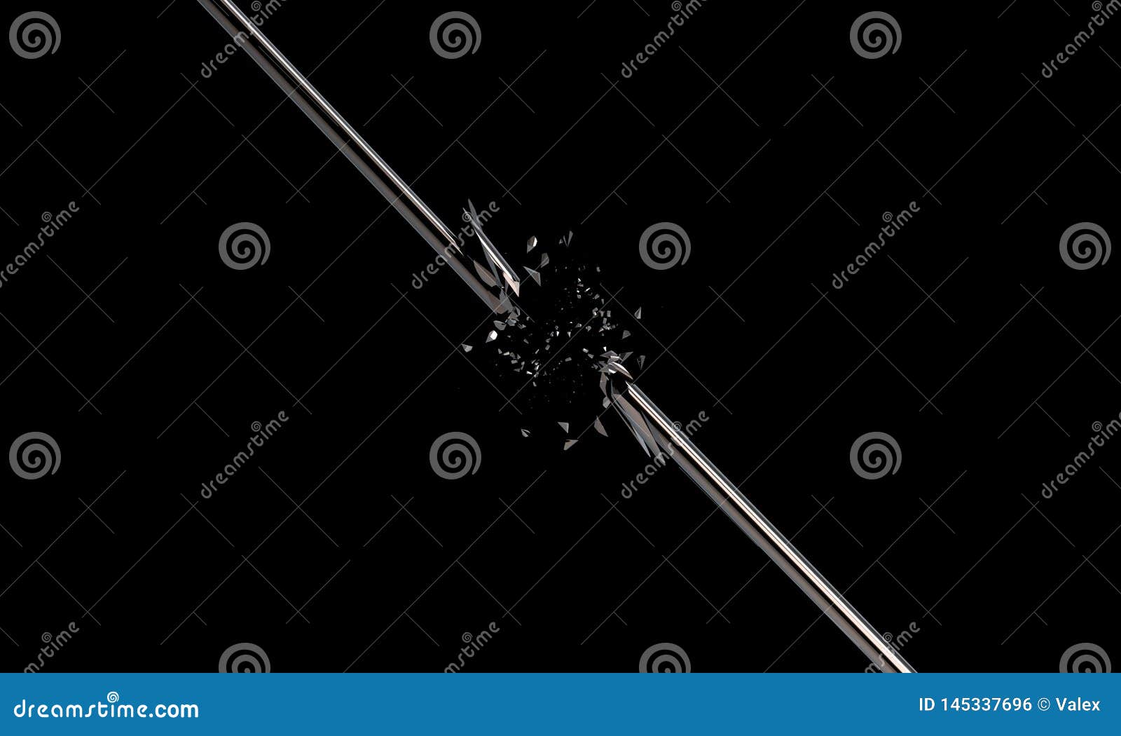 3D Abstratos Rendem De Linha Quebrada Ilustração Stock - Ilustração de ...