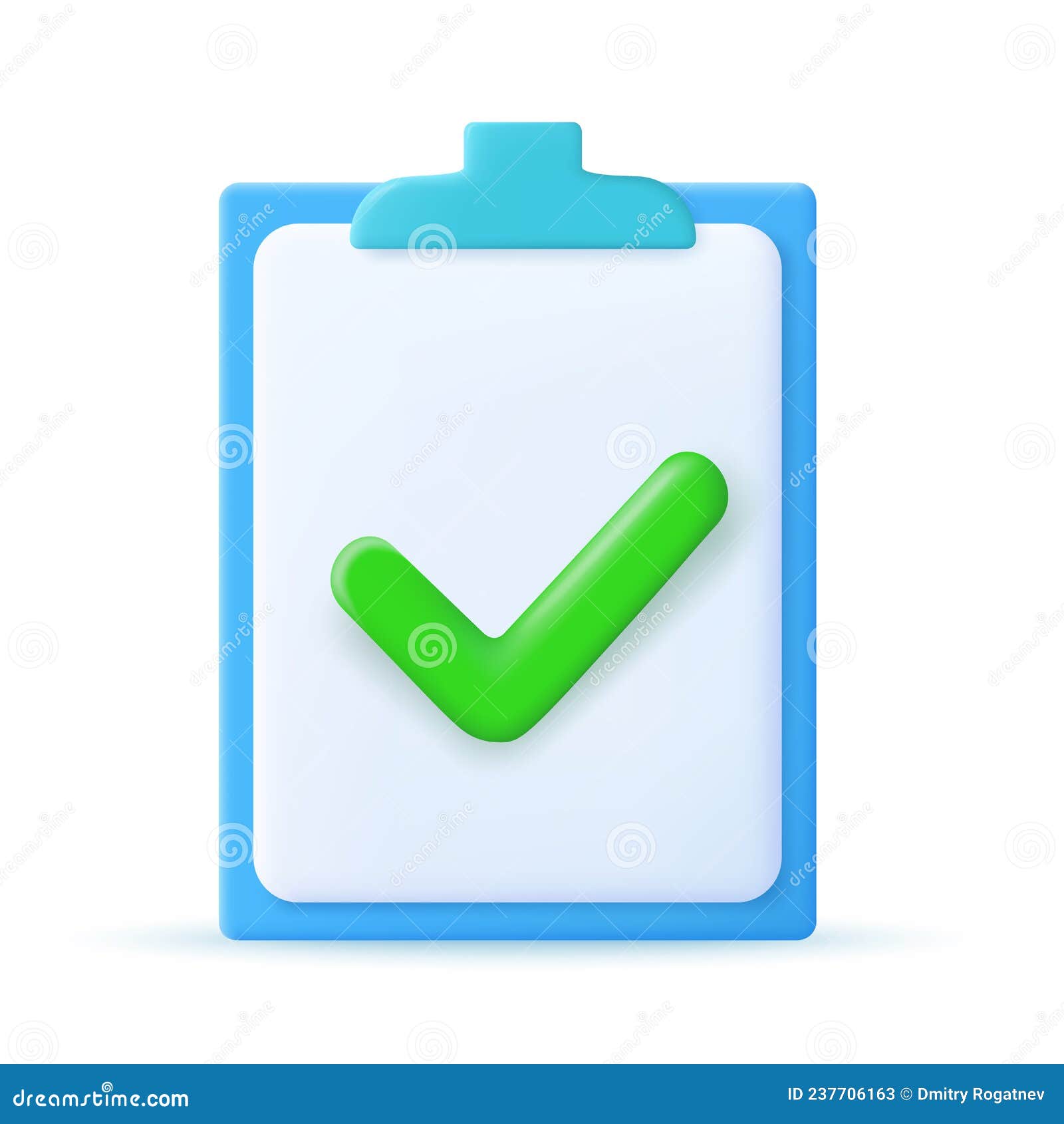 3d Accept Icon stock vector. Illustration of approval - 237706163