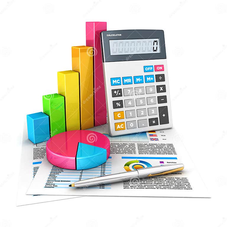 3d accounting concept stock illustration. Illustration of management ...