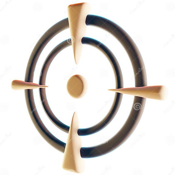 3D Accuracy Illustration stock illustration. Illustration of mark ...
