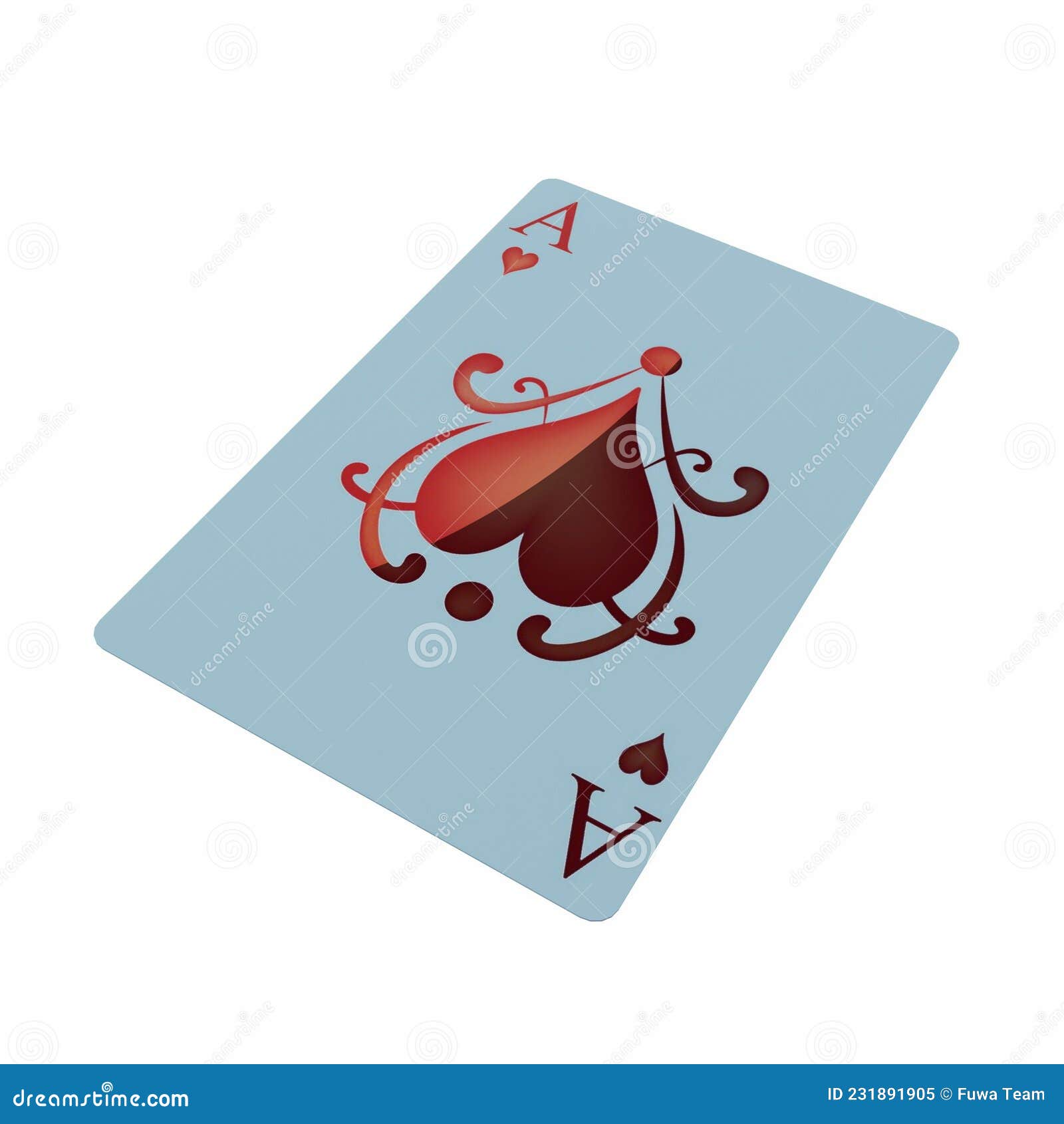3D Ace Card Illustration stock illustration. Illustration of decoration ...