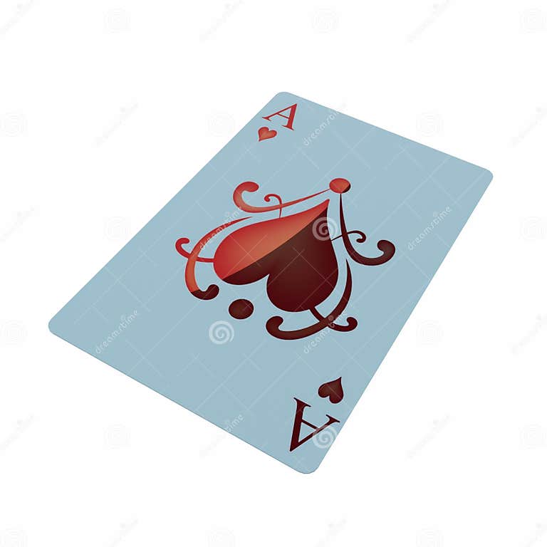 3D Ace Card Illustration stock illustration. Illustration of decoration ...