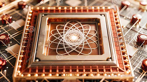 3D AI Driven Quantum Computing Frame Concept As a Minimalistic Border Frame with Quantum ...