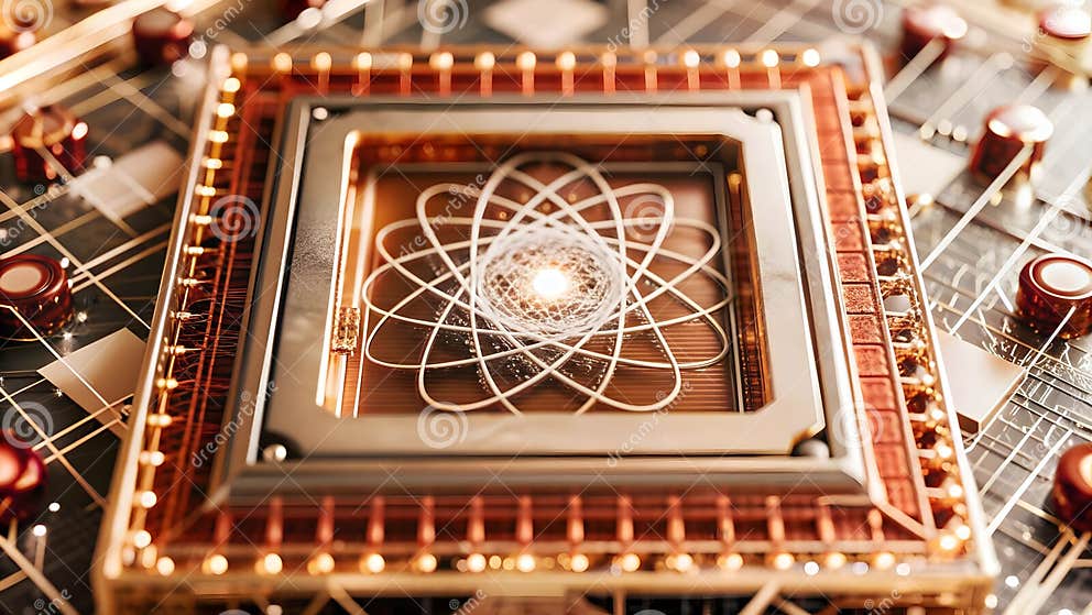 3D AI Driven Quantum Computing Frame Concept As a Minimalistic Border Frame with Quantum ...