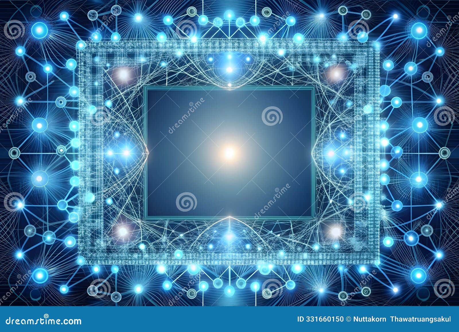 3D AI Driven Quantum Computing Frame Concept As a Minimalistic Border Frame with Quantum ...