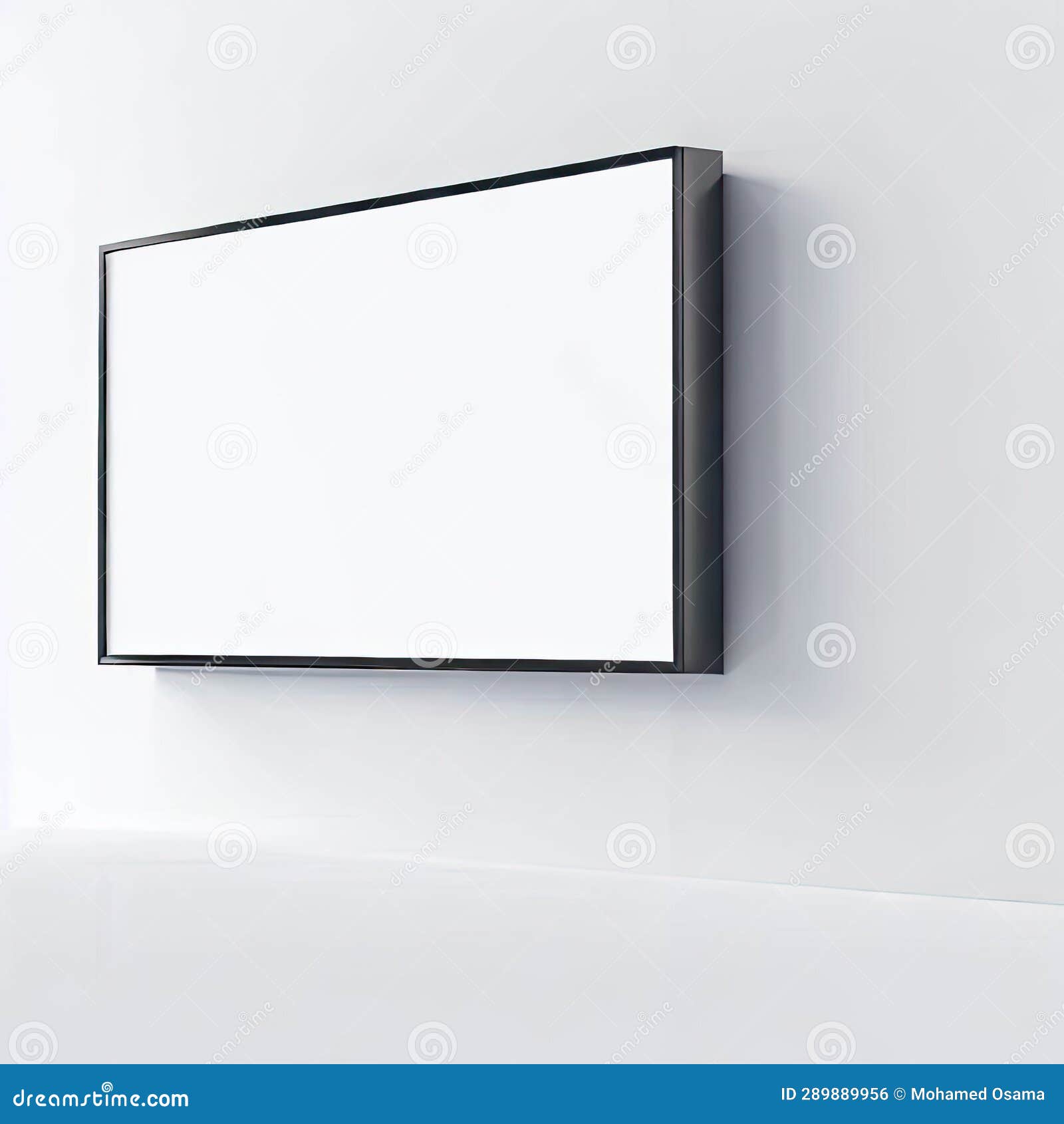 3d Ai Generated Mockup of Blank Board Stock Illustration - Illustration ...