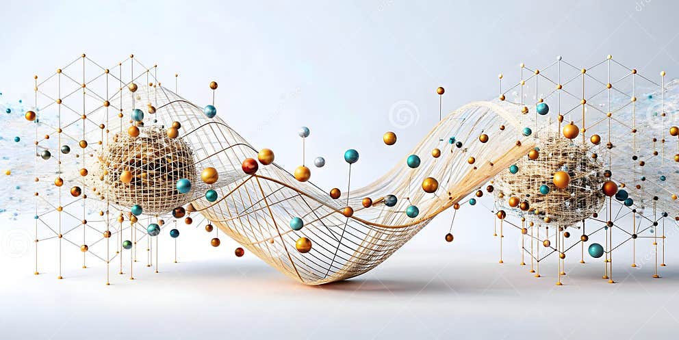 3D AI Powered Algorithmic Flow Vector Concept As a Clean Abstract Depicting Algorithmic Flow ...