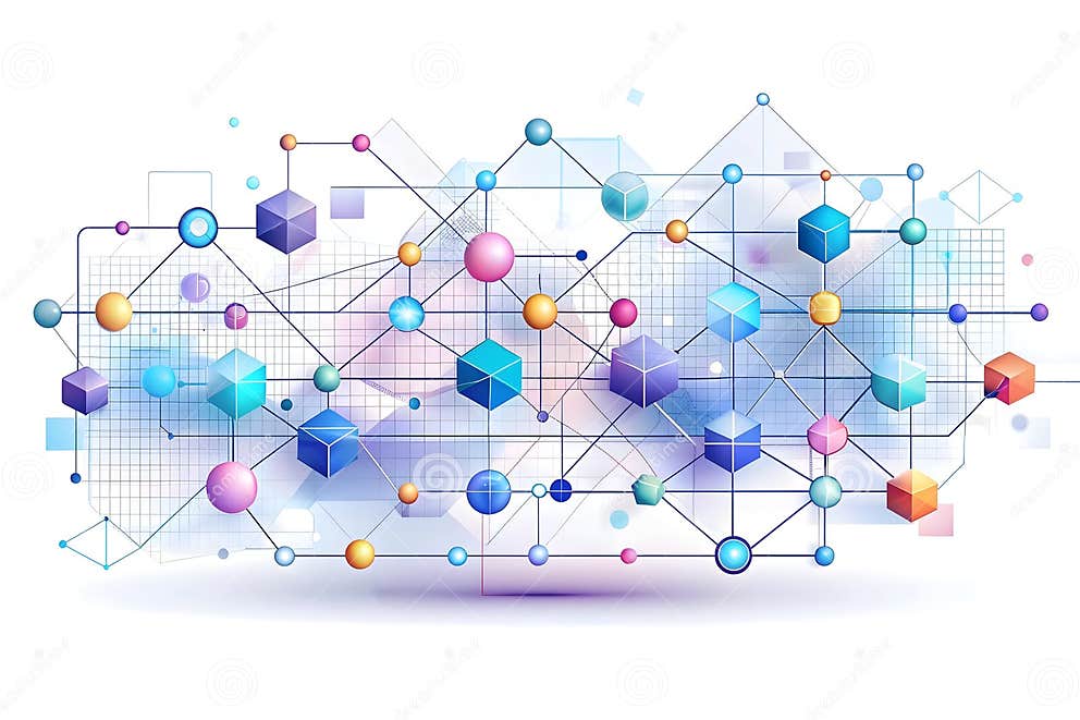 3D AI Powered Algorithmic Flow Vector Concept As a Clean Abstract ...