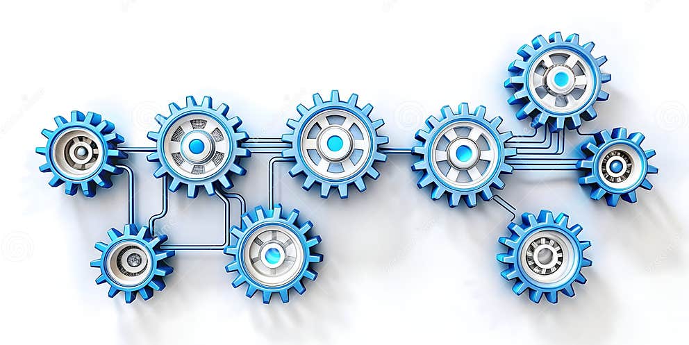 3D AI Powered Automation Flow Vector Concept As a Clean Abstract Depicting Automation Flow with ...