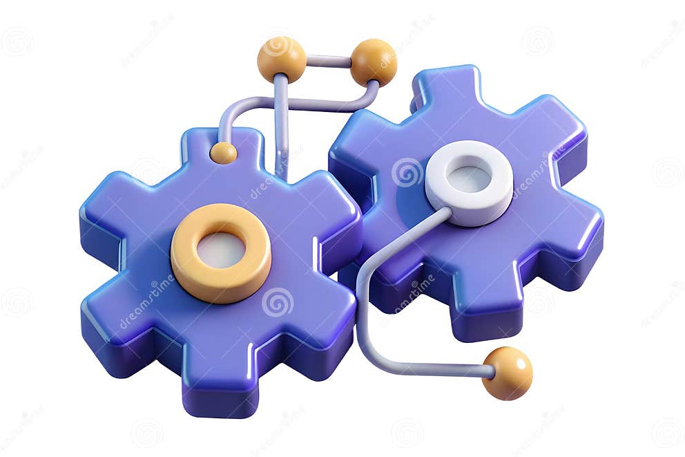 3D AI Powered Automation Flow Vector Concept As a Clean Abstract Depicting Automation Flow with ...