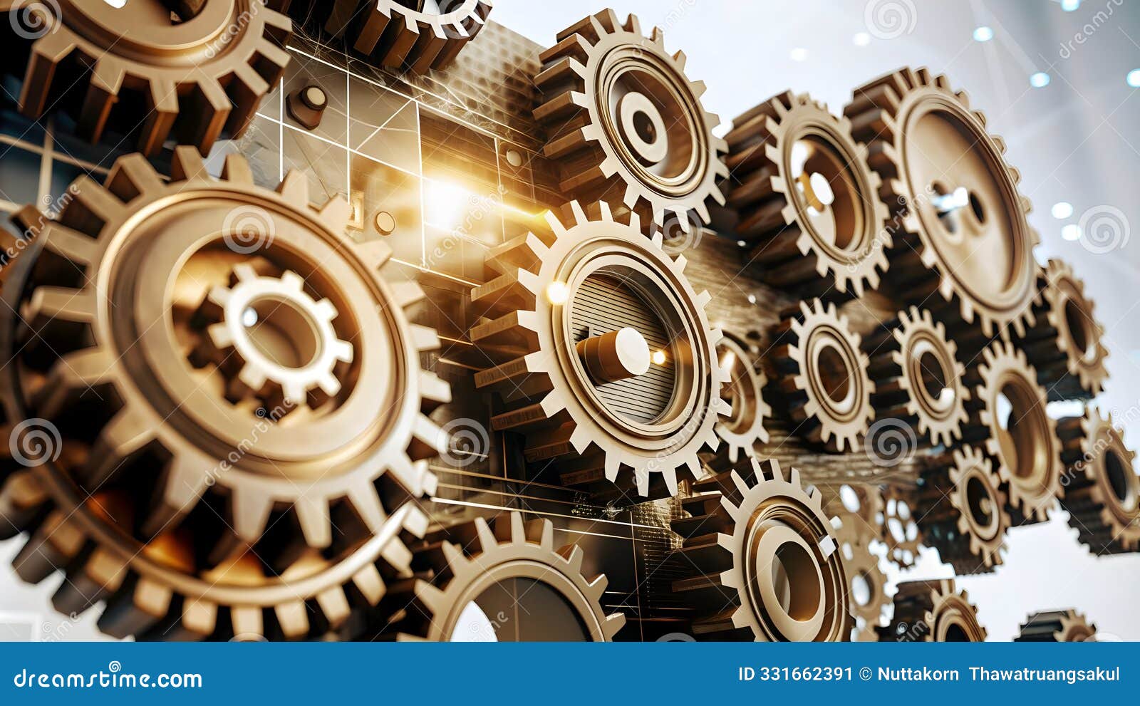 3D AI Powered Automation Flow Vector Concept As a Clean Abstract ...