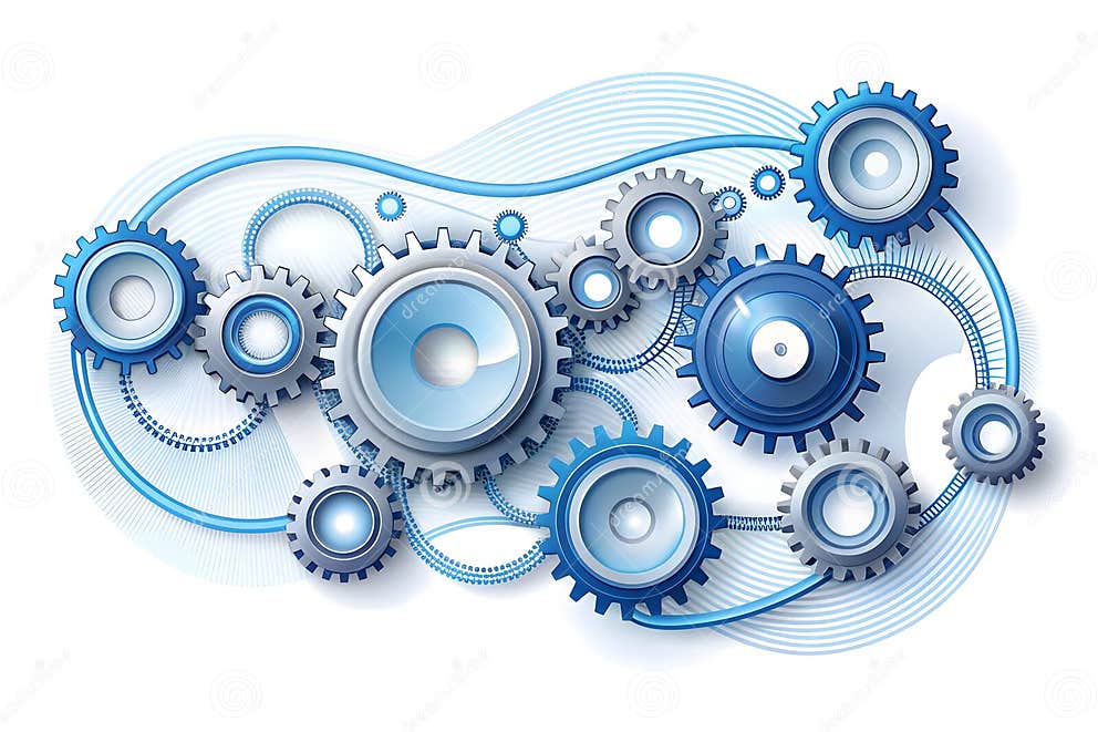 3D AI Powered Automation Flow Vector Concept As a Clean Abstract ...