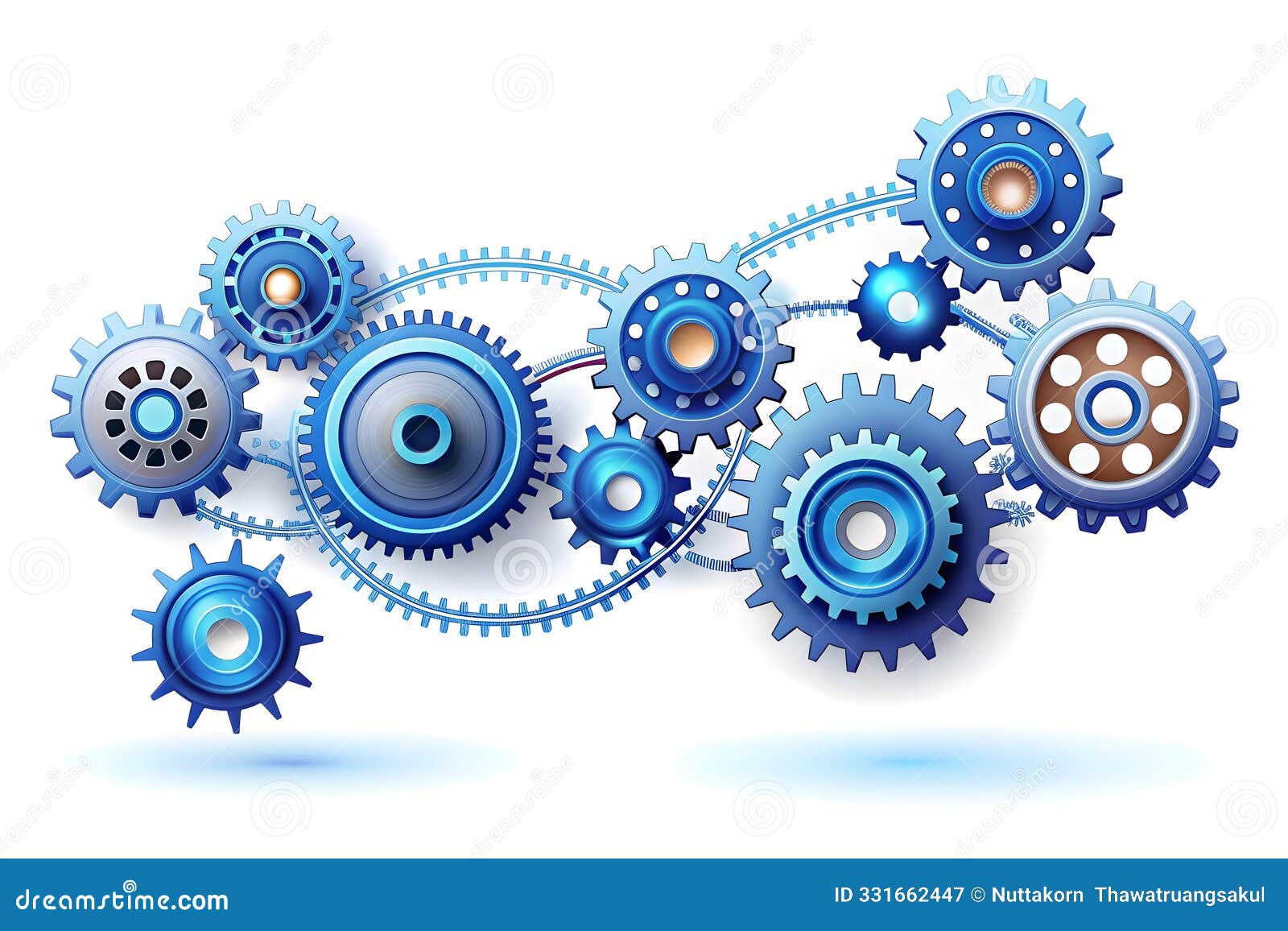 3D AI Powered Automation Flow Vector Concept As a Clean Abstract Depicting Automation Flow with ...