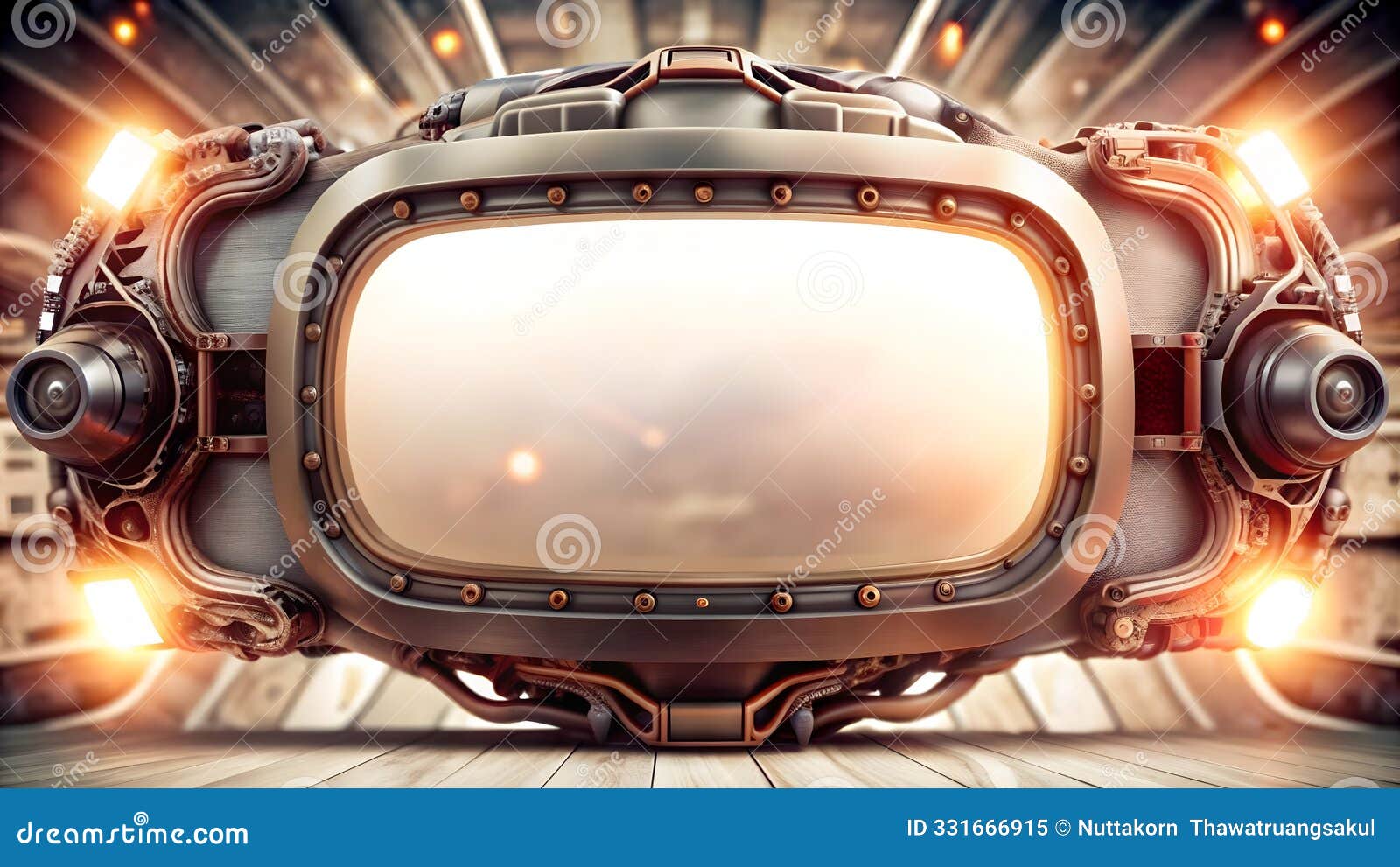 3D AI Powered Virtual Reality Border Frame Concept As a Border Frame ...