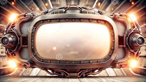 3D AI Powered Virtual Reality Border Frame Concept As a Border Frame ...