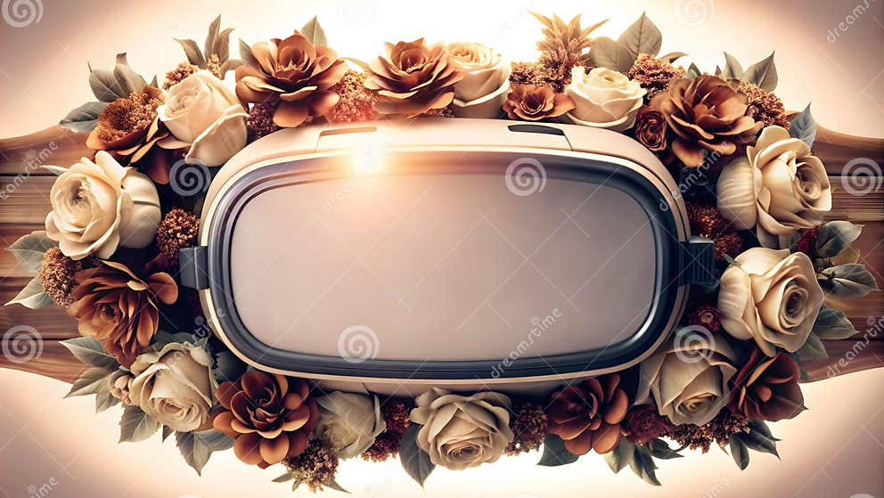 3D AI Powered Virtual Reality Border Frame Concept As a Border Frame ...