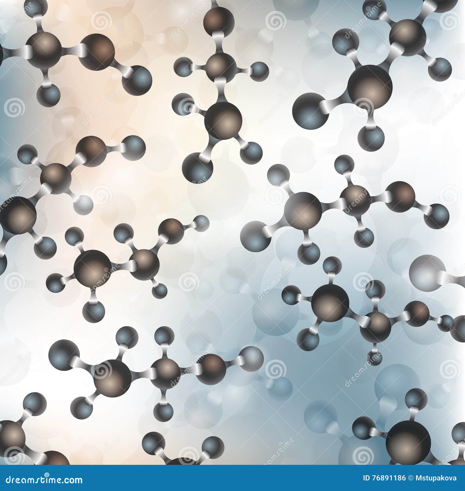 3D Alcohol Molecules Background Stock Vector - Illustration of ...