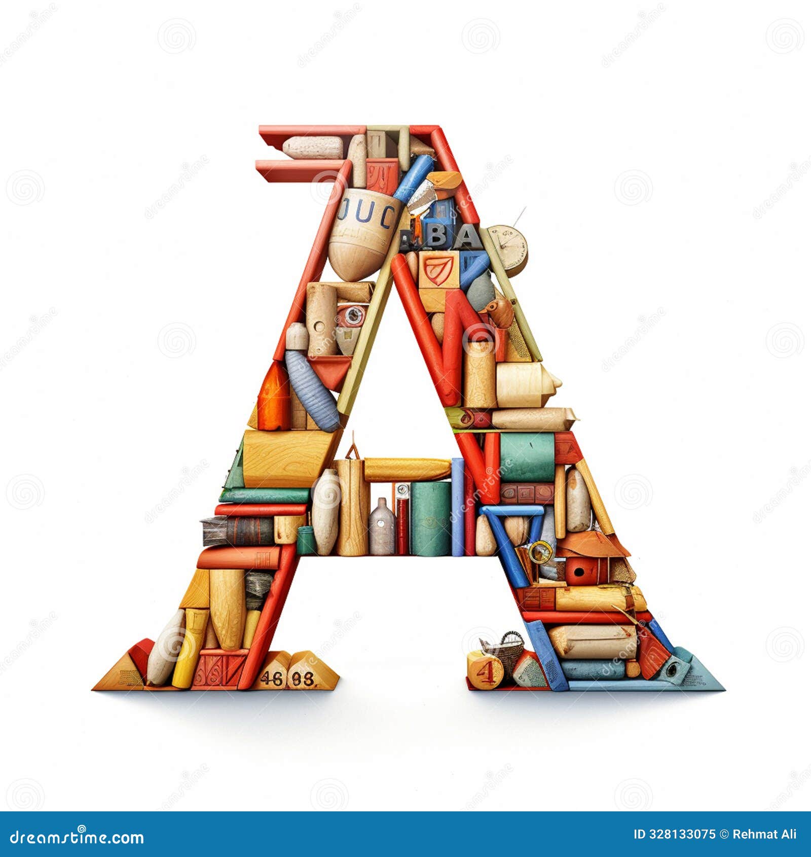 3D Alphabets Letter with White Background High Quality Photo Stock ...