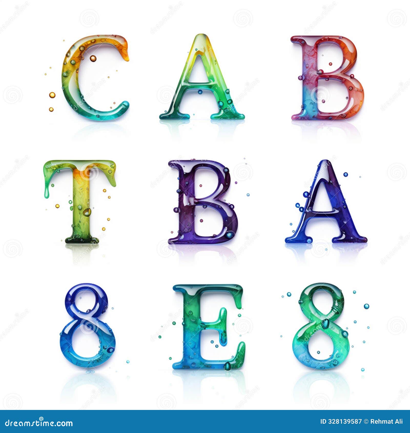 3D Alphabets Letter with White Background High Quality Photo Stock ...