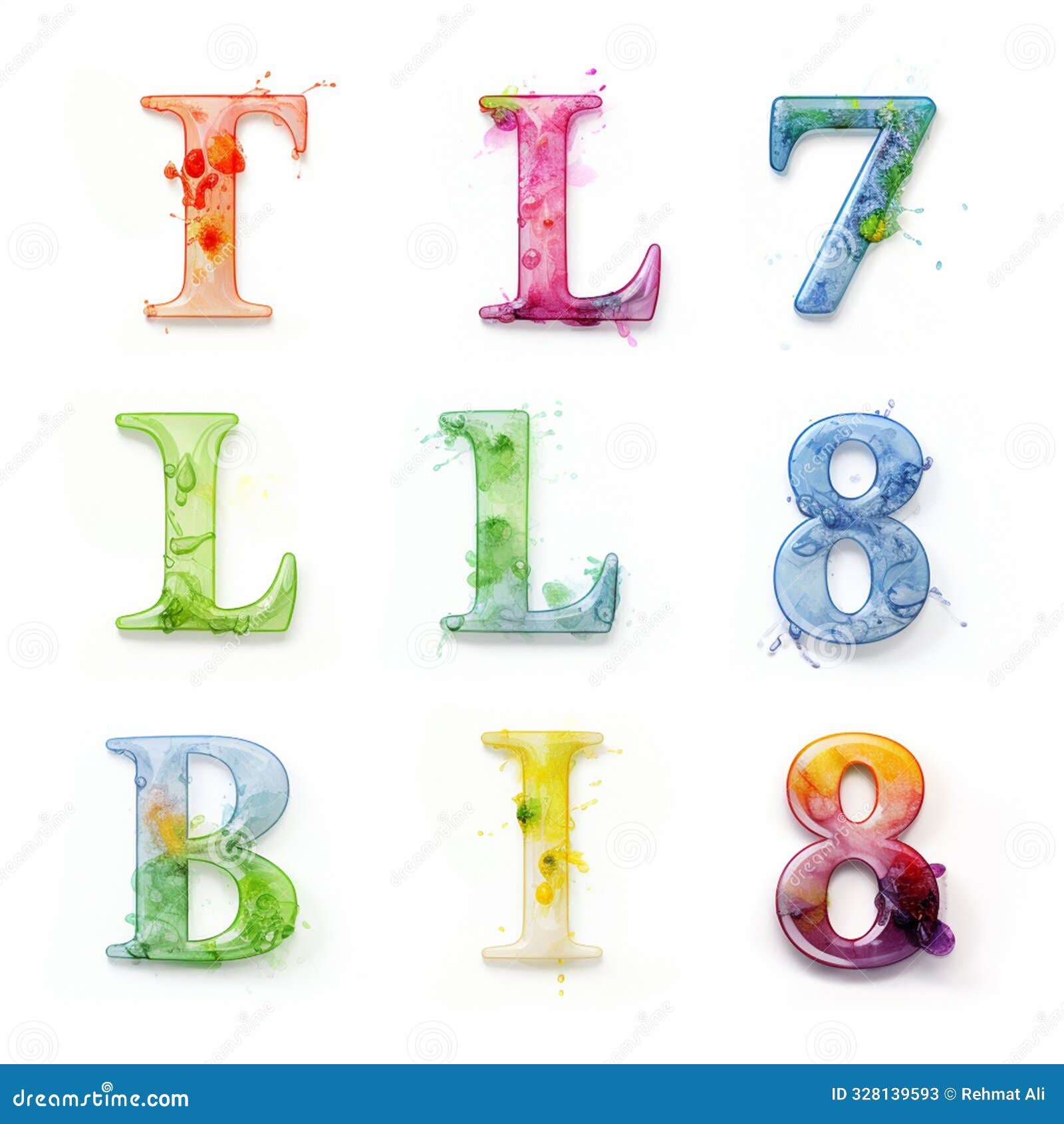 3D Alphabets Letter with White Background High Quality Photo Stock ...