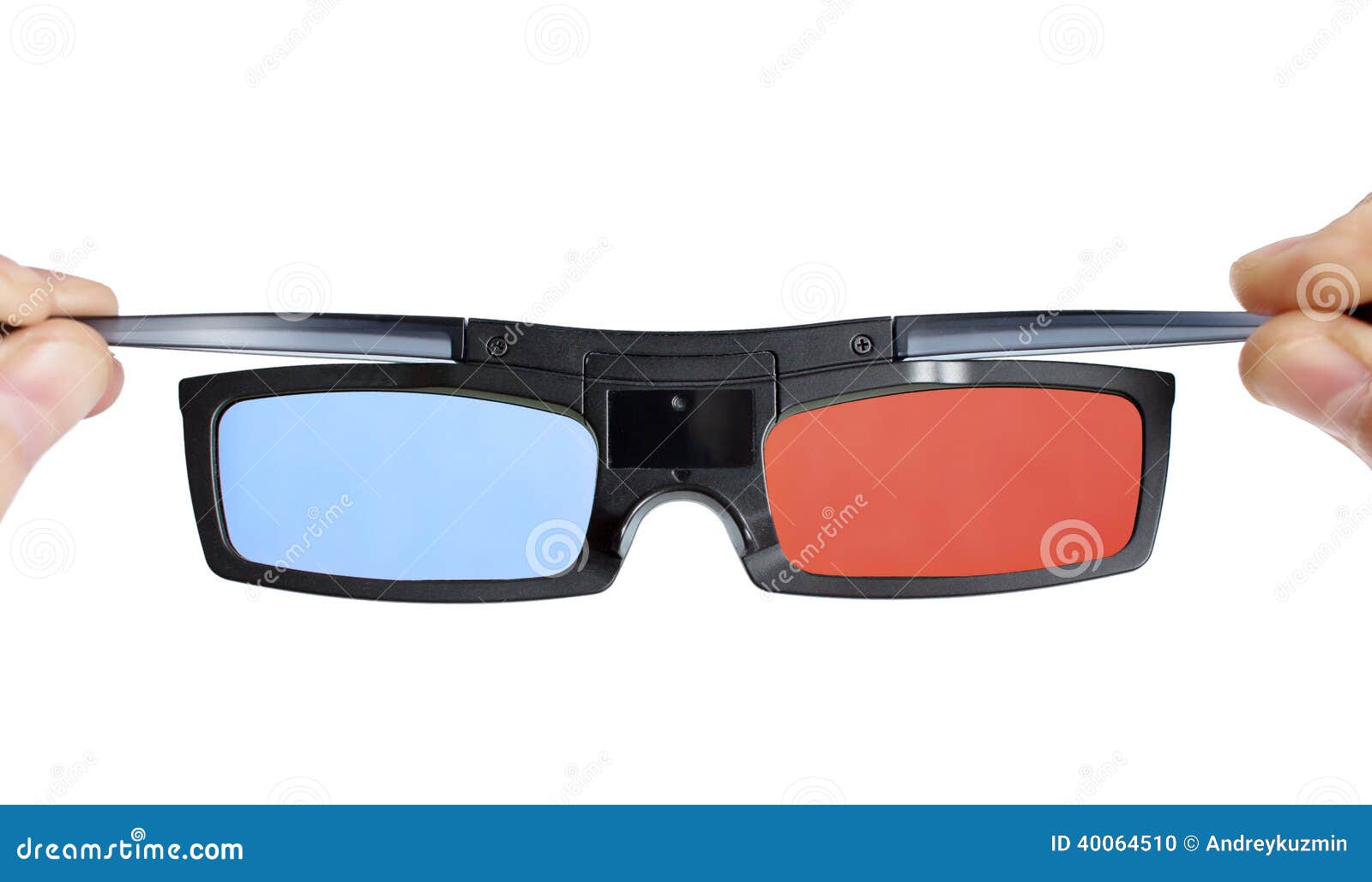 3d Anaglyph Glasses in Hands Isolated Stock Photo - Image of color ...