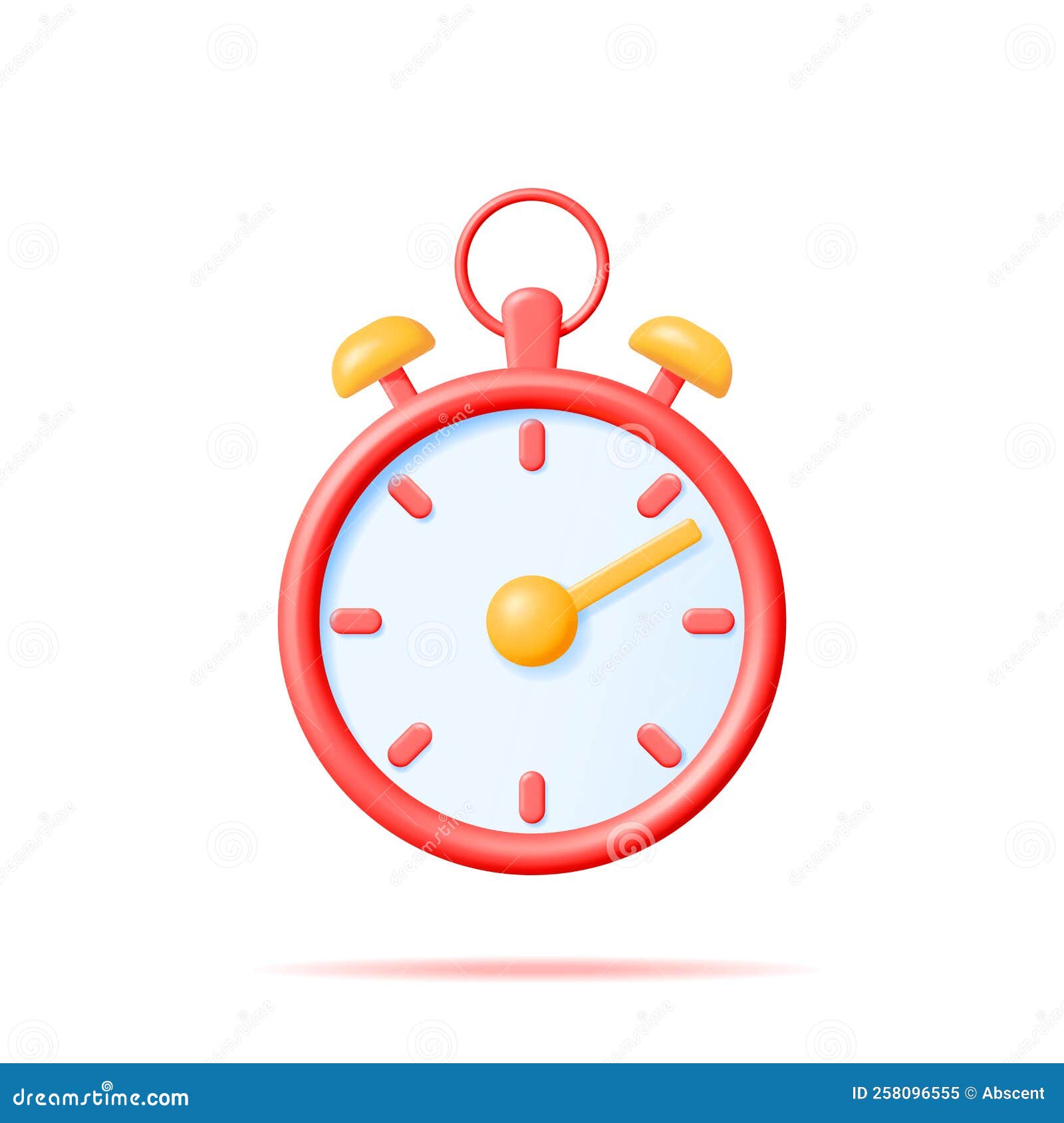 Analog Chronometer Timer Counter Stopwatch Cartoon Vector