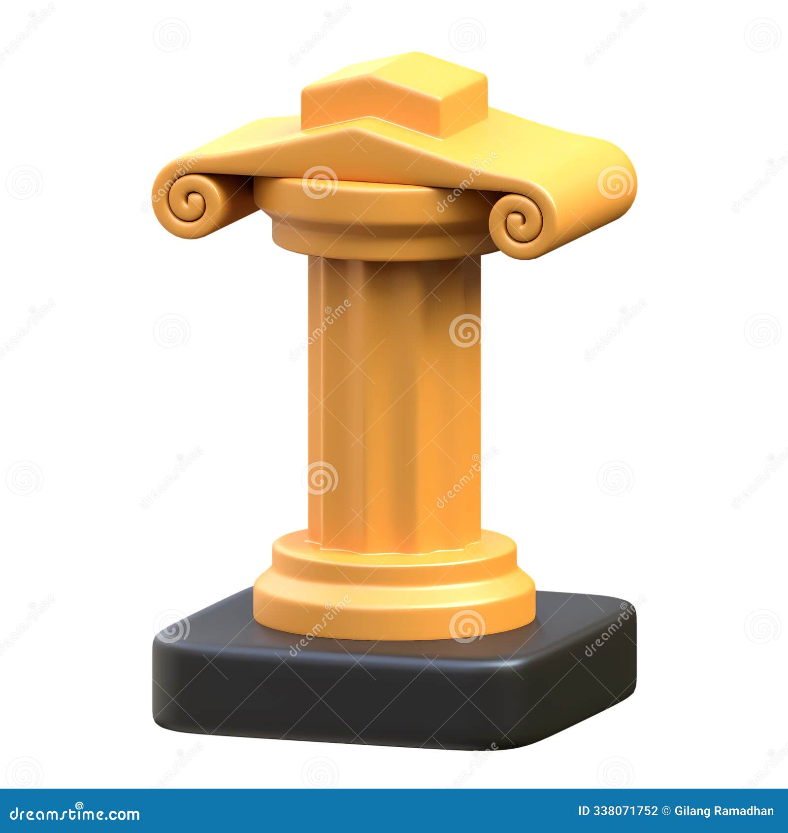 Ancient Column Black Glyph Icon, Old Architectural Element For Building ...