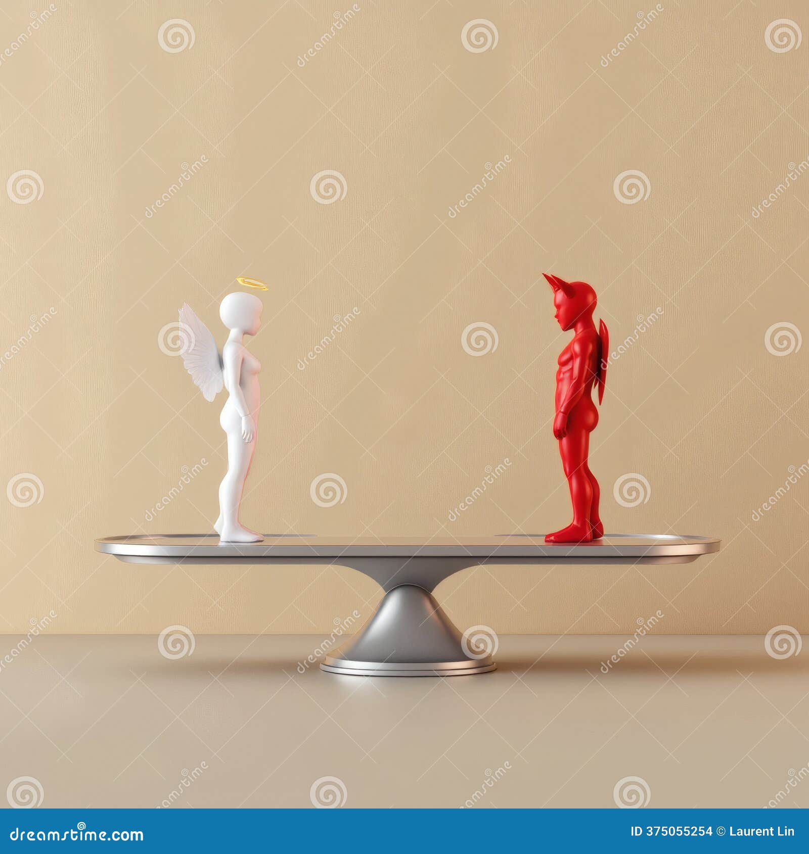 Good Vs Evil Sign Shows Difference Between Moral Honesty And Hate - 3d ...