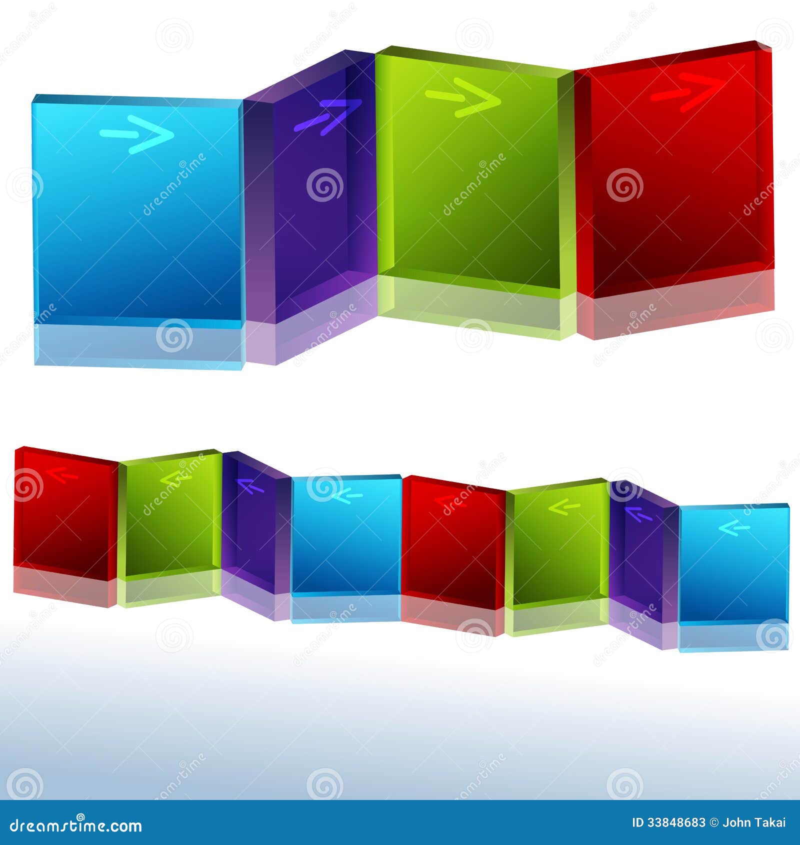 3d Angled Block Chart stock vector. Illustration of clip - 33848683