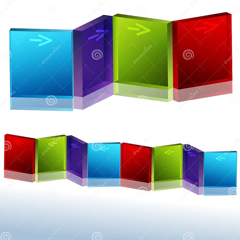 3d Angled Block Chart stock vector. Illustration of clip - 33848683