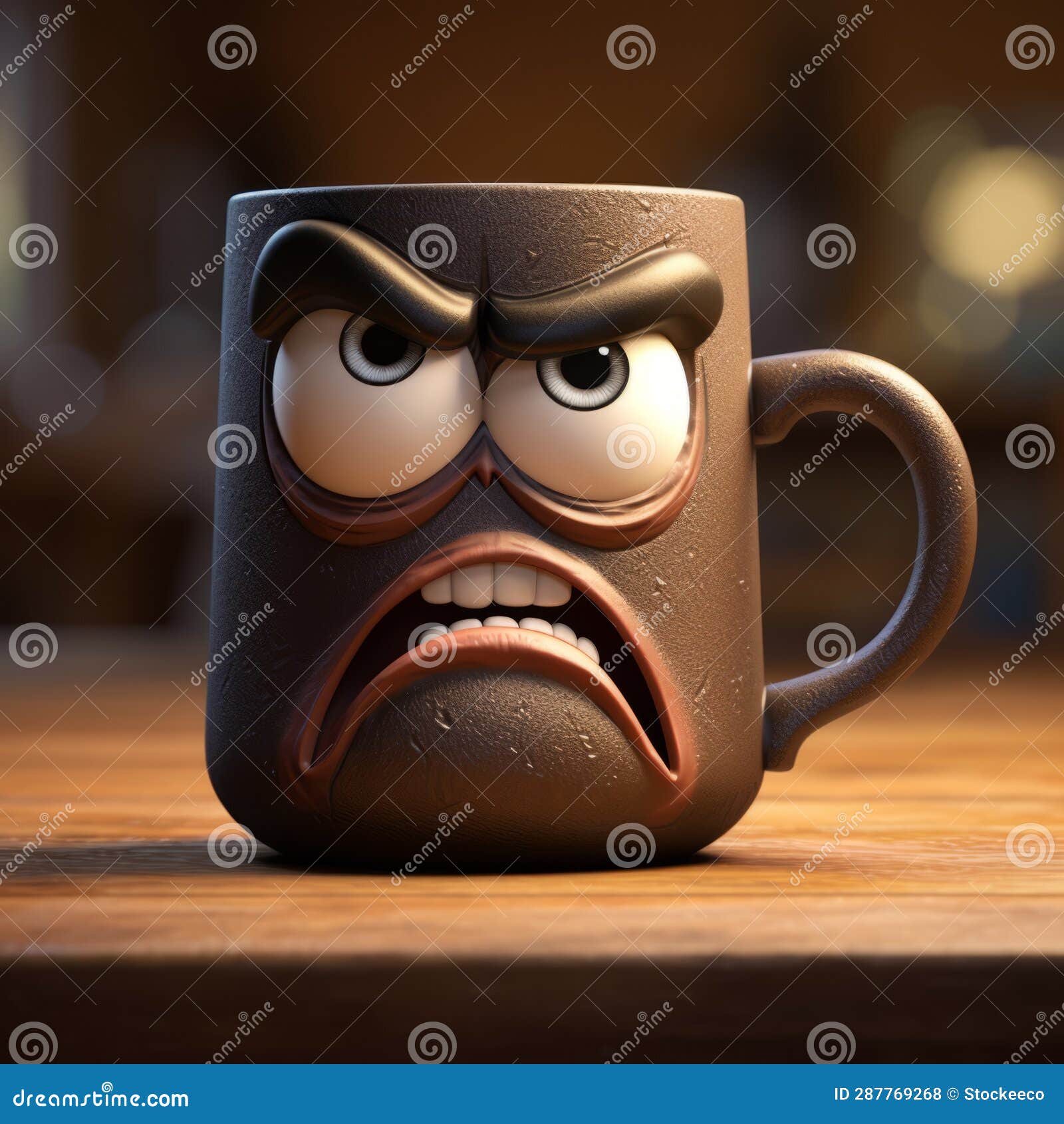 Angry Red Dog Barks At Someone, Cartoon Illustration, Isolated Object ...