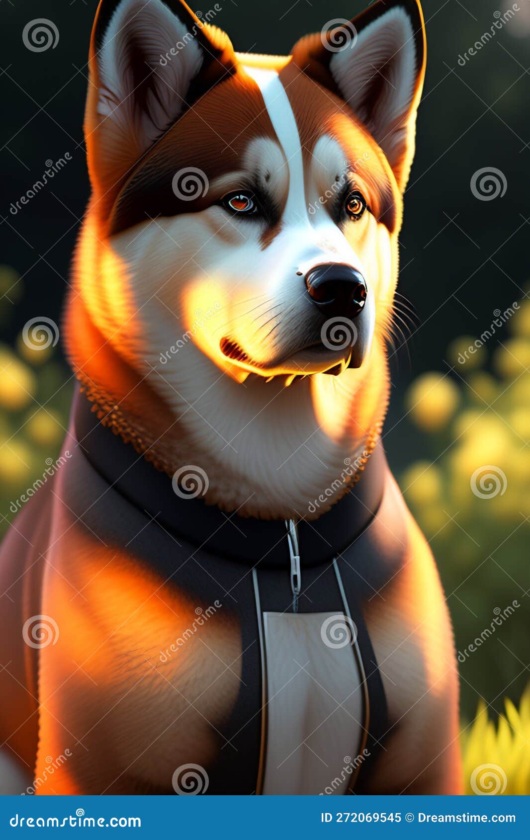 Animated Brown Rabbit With Upright Posture And An Assertive Expression ...