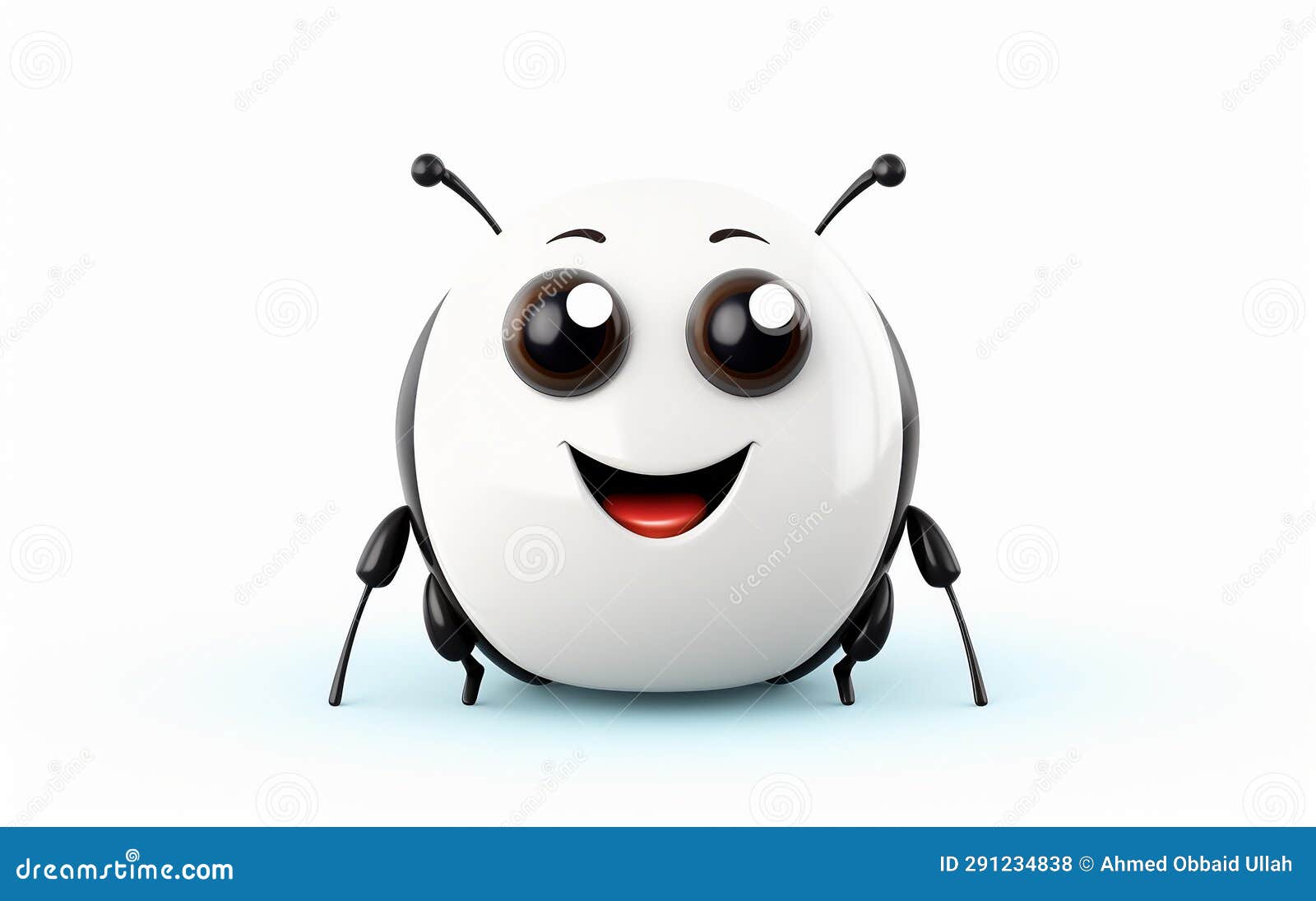 3D Animated Bug Icon. Generative by Ai Stock Illustration ...