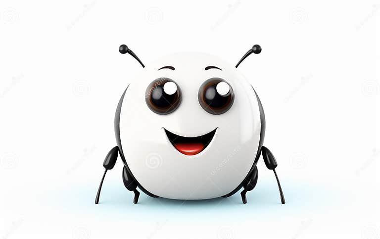 3D Animated Bug Icon. Generative by Ai Stock Illustration ...