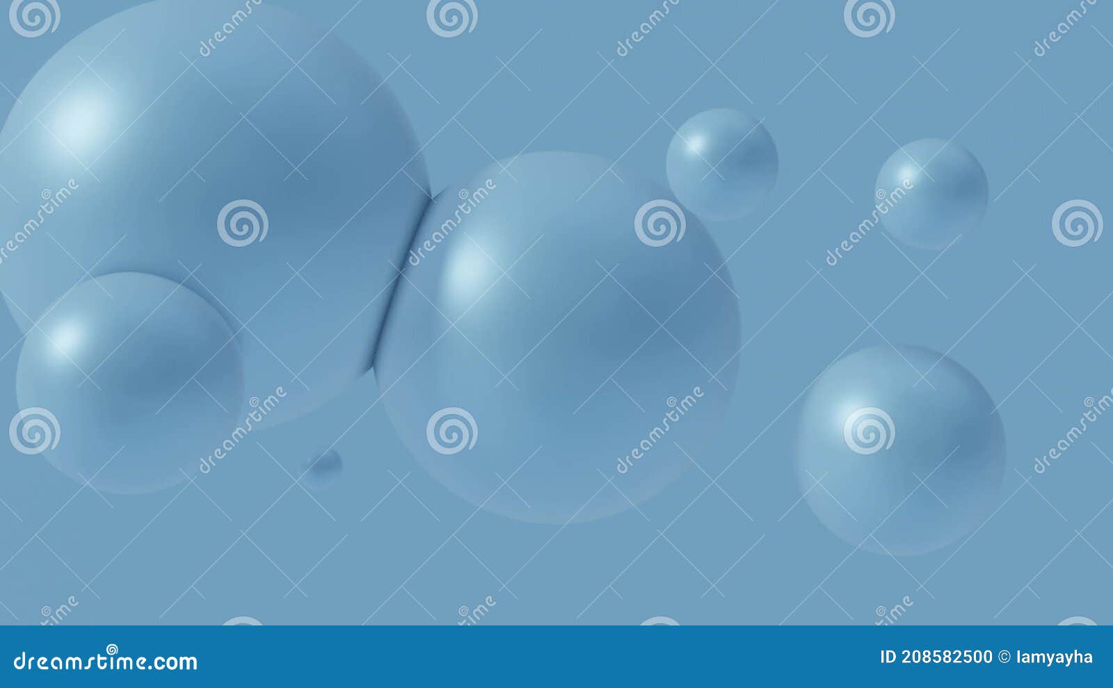 3D Animation of Abstract Blue Balls Background Stock Footage - Video of ...
