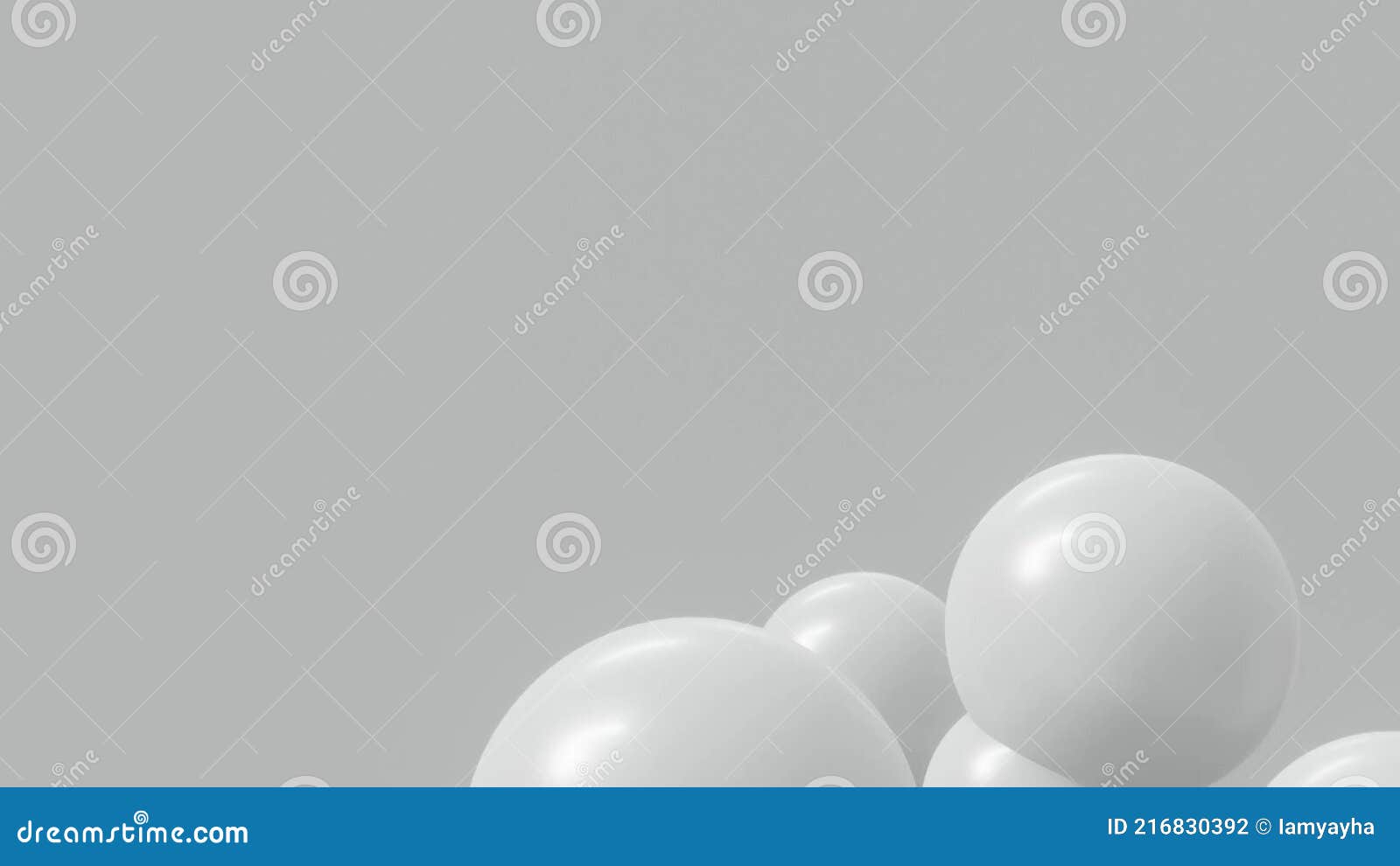 3D Animation of Abstract Bright White Balls Background. 4k 3d Render ...