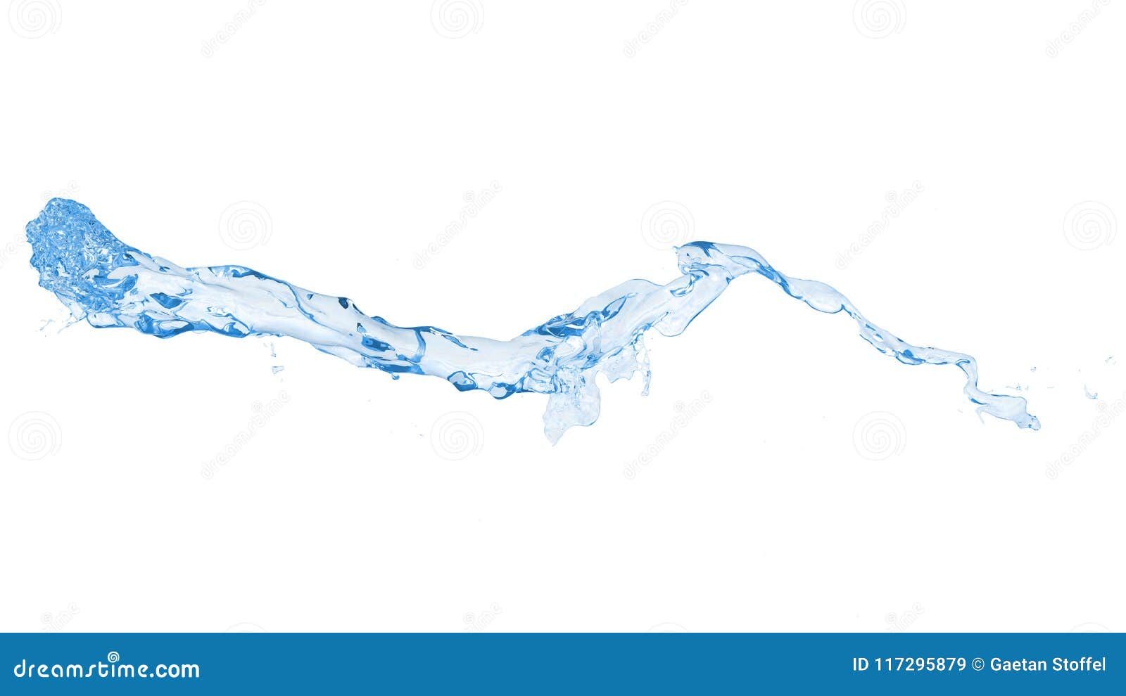 3D Animation of a Blue Water Flow Stock Illustration - Illustration of ...