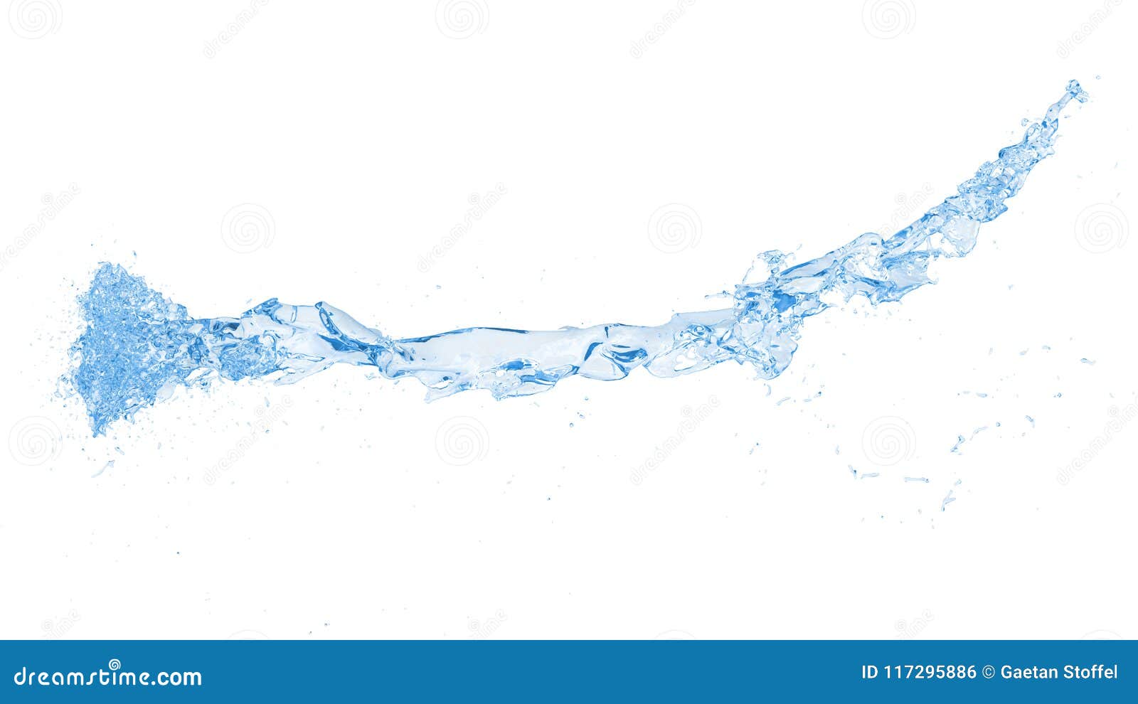 3D Animation of a Blue Water Flow Stock Illustration - Illustration of ...
