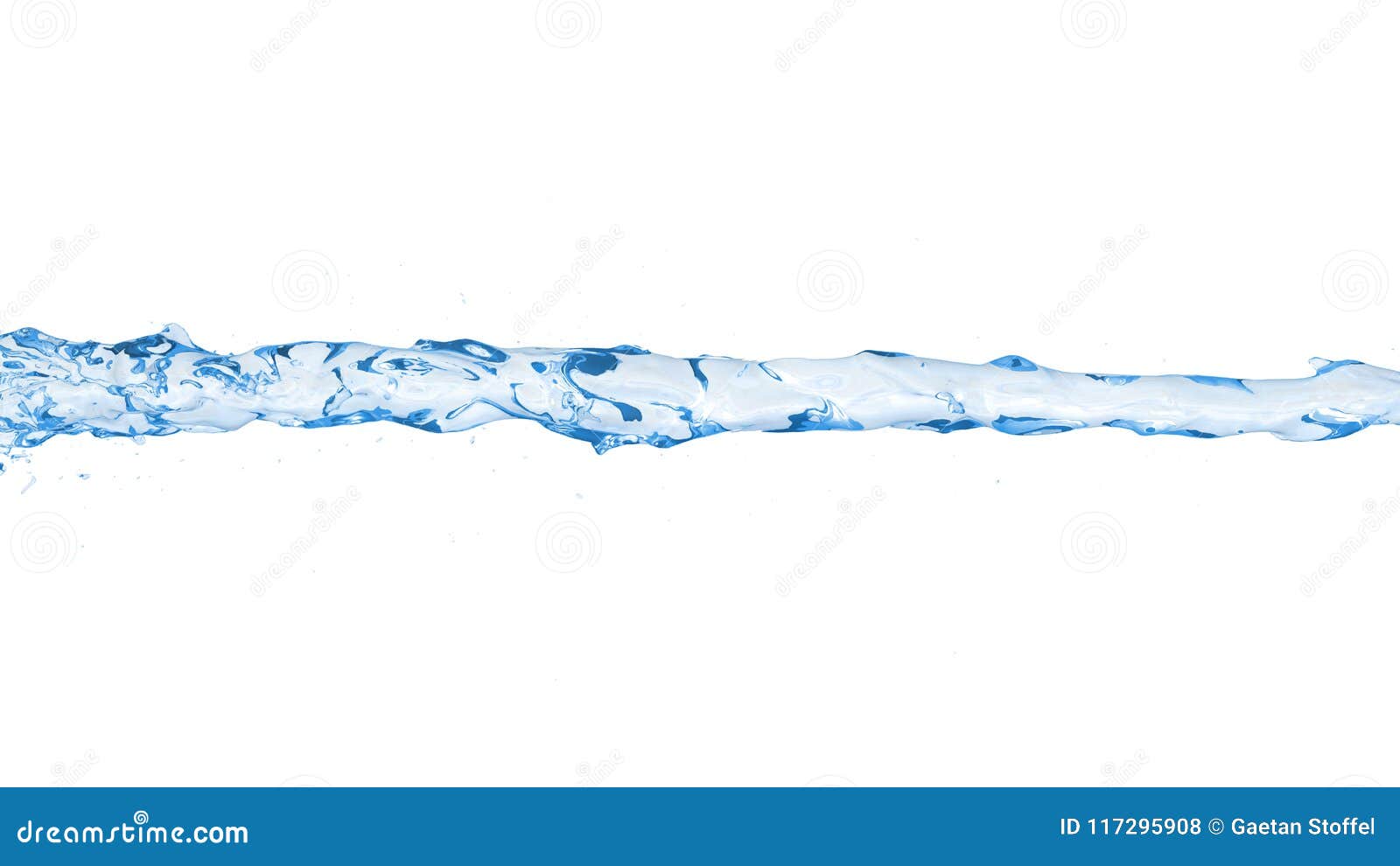 3D Animation of a Blue Water Flow Stock Illustration - Illustration of ...